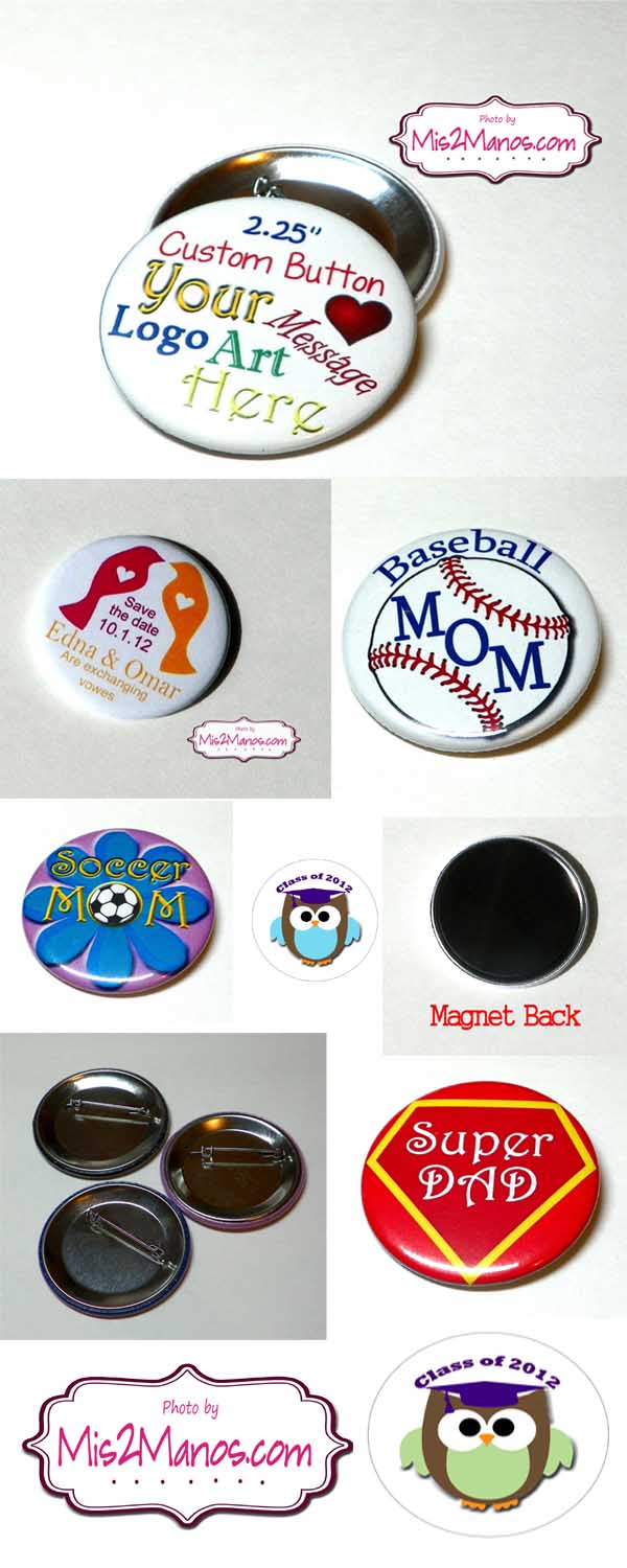 Cupcake Birthday Party Buttons Personalized Buttons Custom Buttons on ...